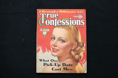 1940 NOVEMBER TRUE CONFESSIONS MAGAZINE - PICK-UP DATE COST ME COVER ...
