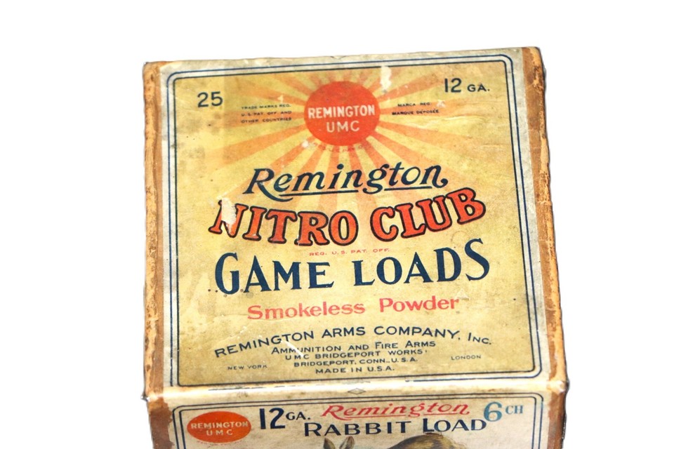 Remington-UMC Nitro Club 12 Ga. Rabbit Load 2-Piece Box - Empty | eBay