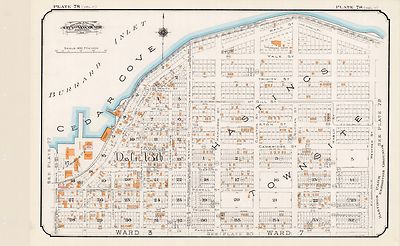 1912 VANCOUVER CANADA HASTINGS TOWNSITE CEDAR COVE BURRARD INLET GOAD ...