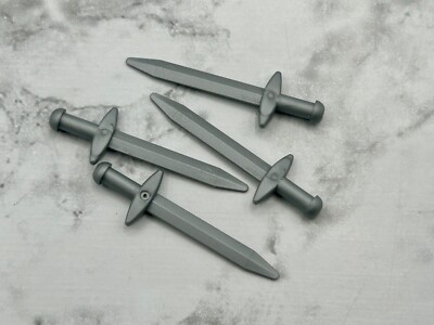 Lego Parts (4) Flat Silver Minifigure, Weapon Sword, Greatsword No ...
