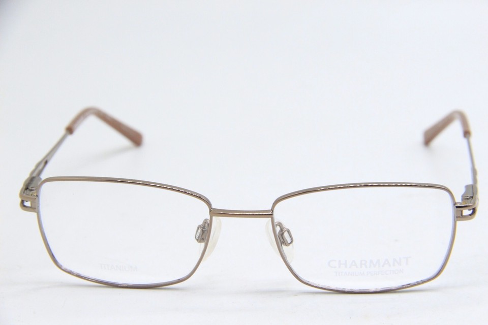 NEW CHARMANT CH 8143 SG GUNMETAL BLACK TITANIUM AUTHENTIC EYEGLASSES 54-17 | eBay