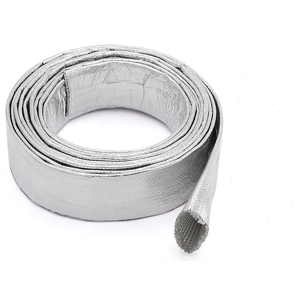 Aluminized Heat Sheath Heat Wire Wrap Shield Sleeve For Auto Cable Heat ...