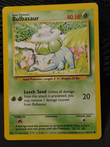Bulbasaur 44/102 40 HP Common Mint | eBay