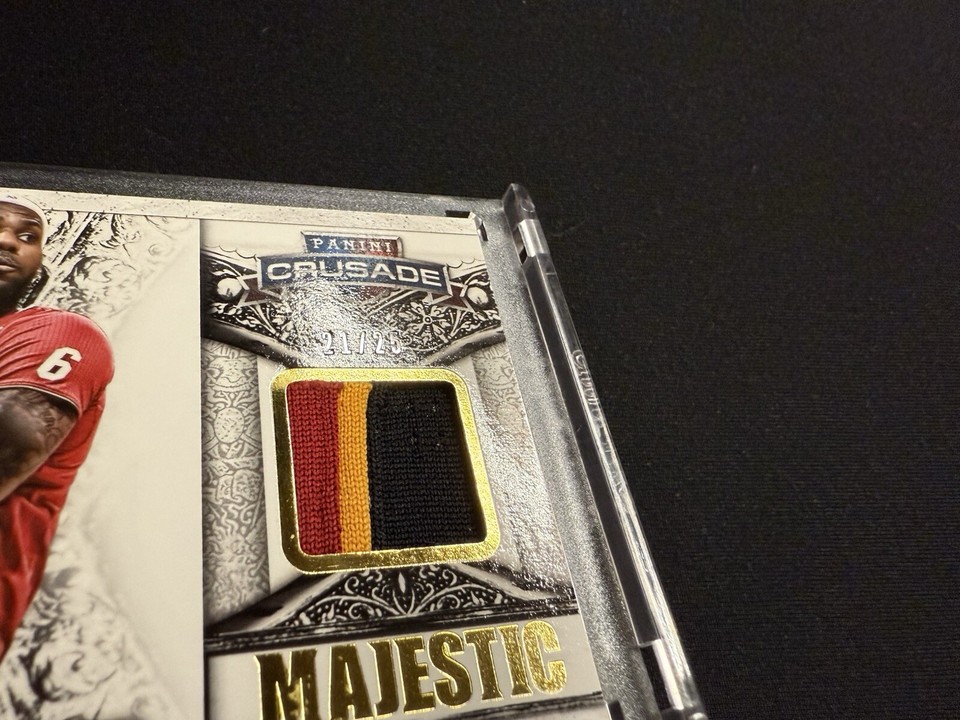 2013-14 Panini Crusade LeBron James Majestic Prime Patch /25 game Used ...
