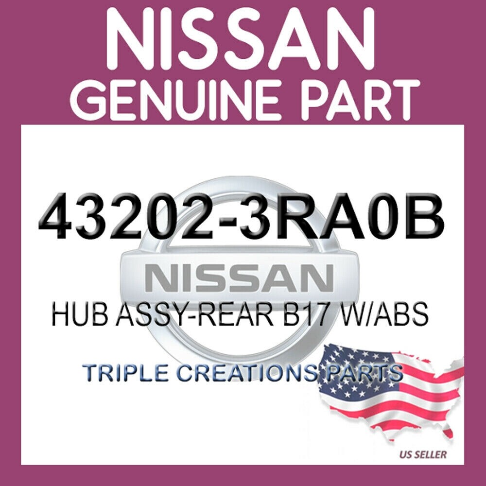 Genuine Nissan 43202-3Ra0B Hub Assy-Rear B17 W/Abs 432023Ra0B OEM | eBay