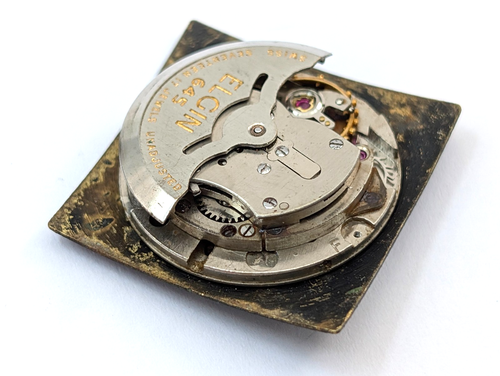 Vintage ELGIN 645 Shockmaster Self Winding 17j 23mm Watch Movement ...