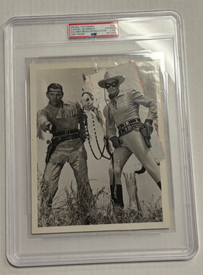 1956 The Lone Ranger & Tonto Classic Western TV Show Photo PSA Type 1 ...