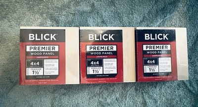 Blick Premier | Wood Panel 4x4” And 1.5” Cradled | Wood Panel Blocks ...