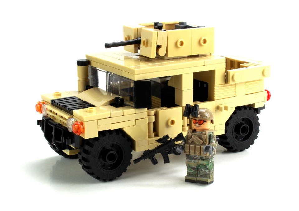 Army Tactical Gun Truck minifigure custom military set made w/ real ...