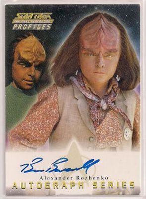 Star Trek TNG The Next Generation Profiles Autograph A17 Brian Bonsall ...