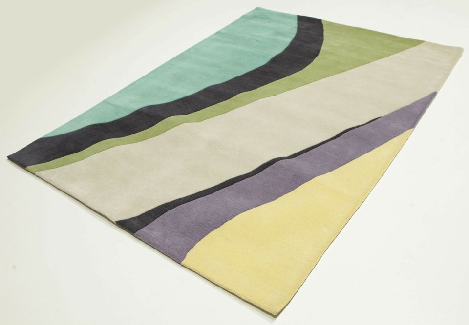 Dynamic Mint Hand-Tufted 100% Wool Soft Area Rug Carpet | eBay