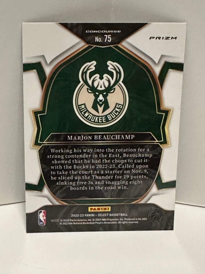 2022-23 PANINI SELECT BLUE #75 MARJON BEAUCHAMP RC | eBay