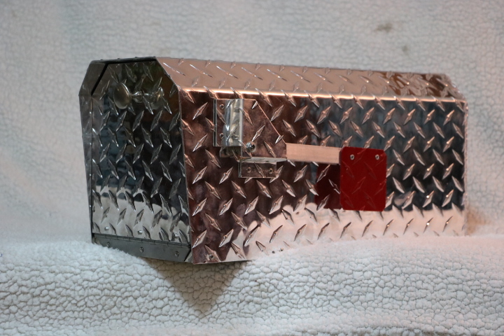 Heavy Duty Aluminum Diamond Plate 14 Gauge MailBox Medium Size | eBay