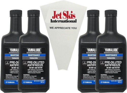 4 Pack Yamaha Yamalube Coolant Pre Diluted Anti-Freeze 60/40 ACC-YAMAC ...