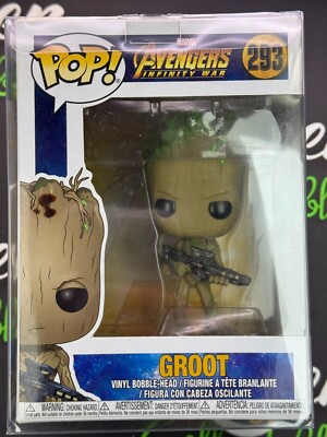 Funko Pop Groot with Blaster #293 Marvel Avengers Infinity War Vinyl ...