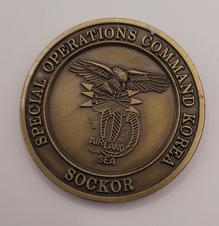 SPECIAL OPERATIONS COMMAND KOREA SOCKOR CHALLENGE COIN | eBay