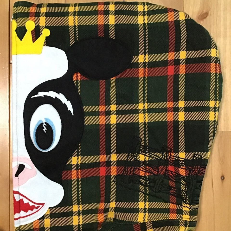 2008 Isetan limited BAPE check Holstein full zip hoodie COW A Bathing ...