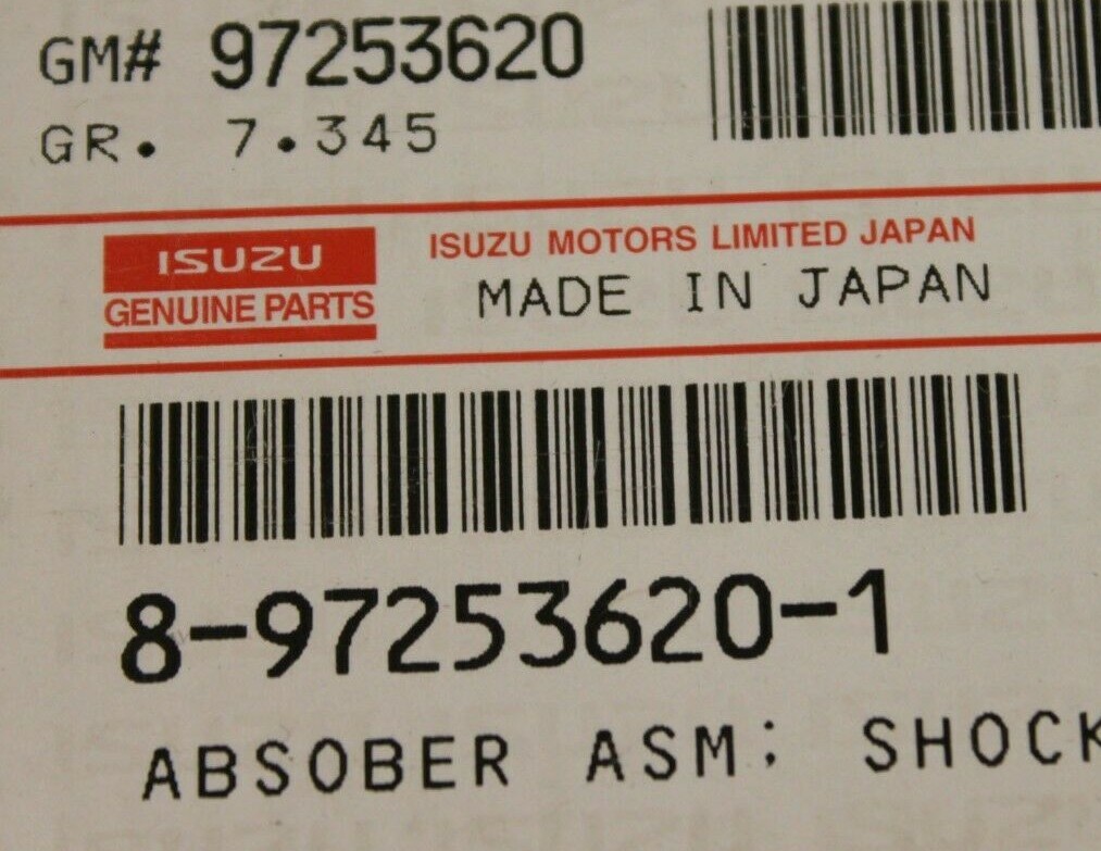 Genuine ISUZU - Shock Absorber Front For NPR NQR NPR-HD NRR 4BD2 4HE1 ...