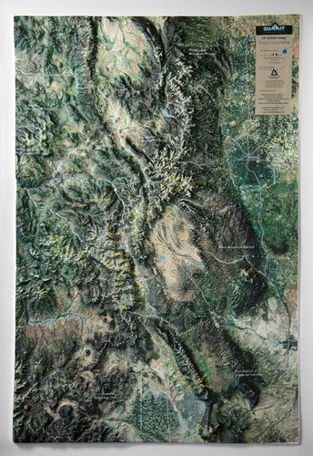 Colorado Map satellite view 3D, Summit Terragraphics, Ski Resort ...