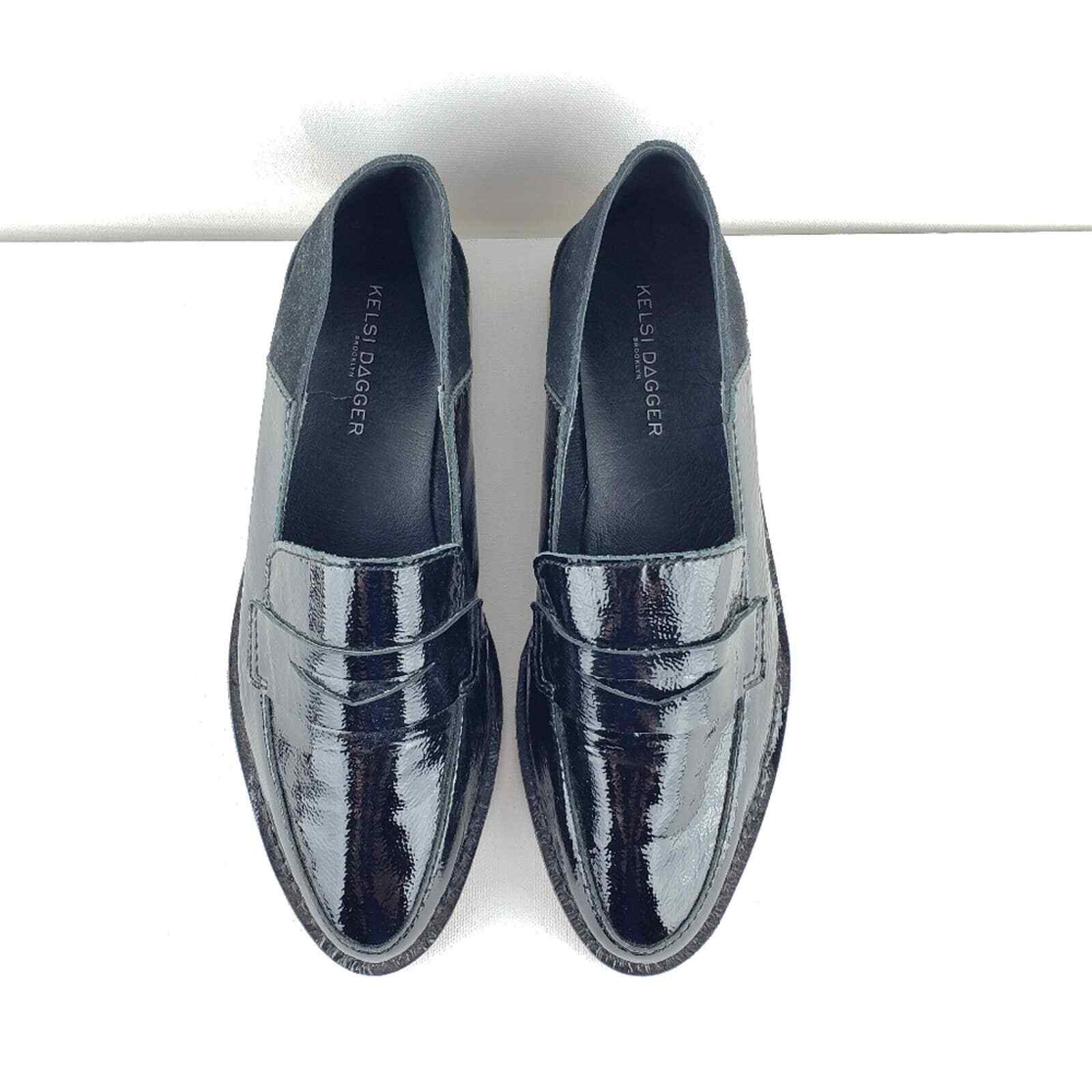 Kelsi Dagger Shoes Woodside Black Leather Penny Loafe… - Gem