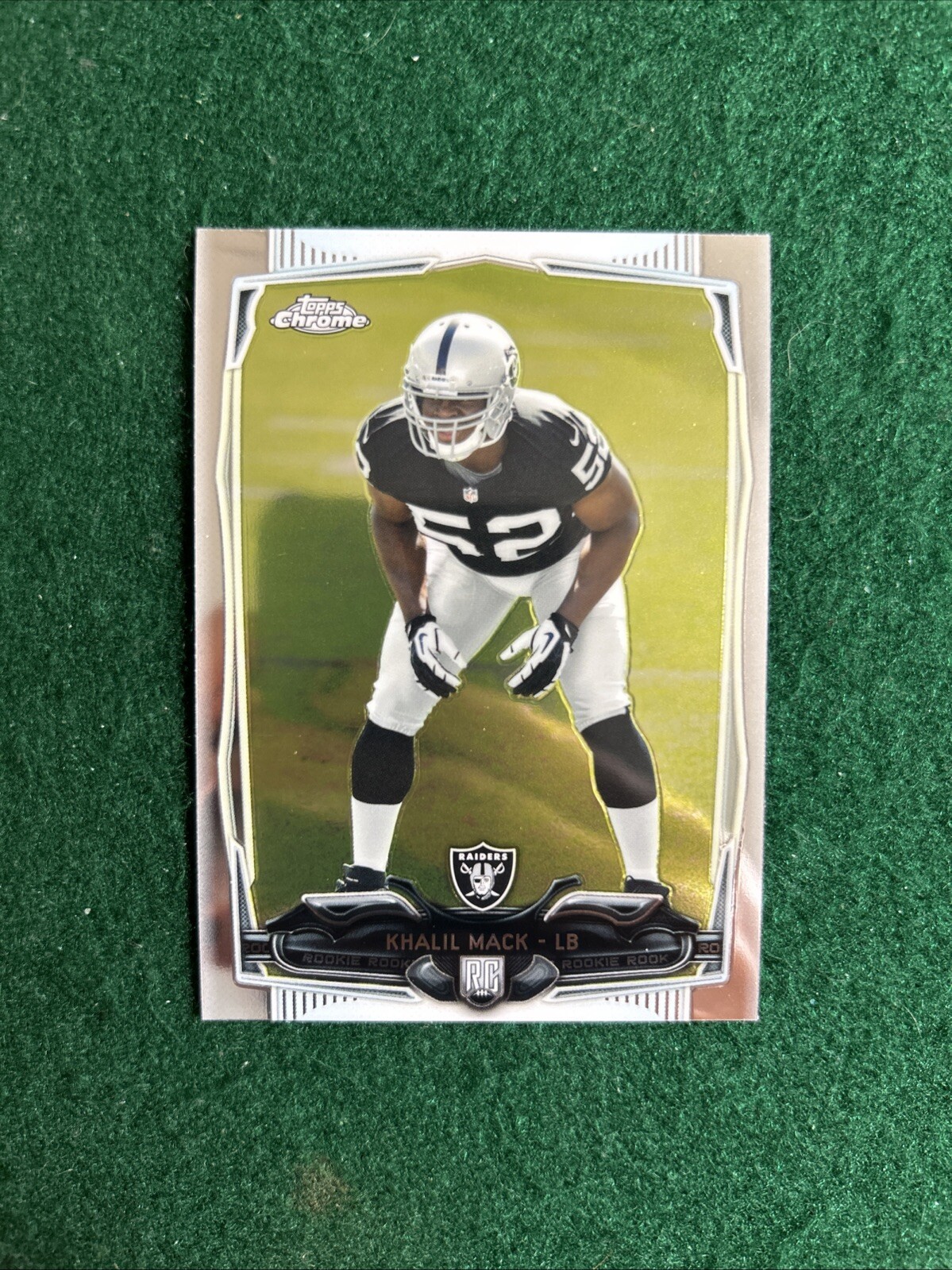 2014 Topps Chrome Khalil Mack Rookie Card RC #184 Oakland Raiders | eBay