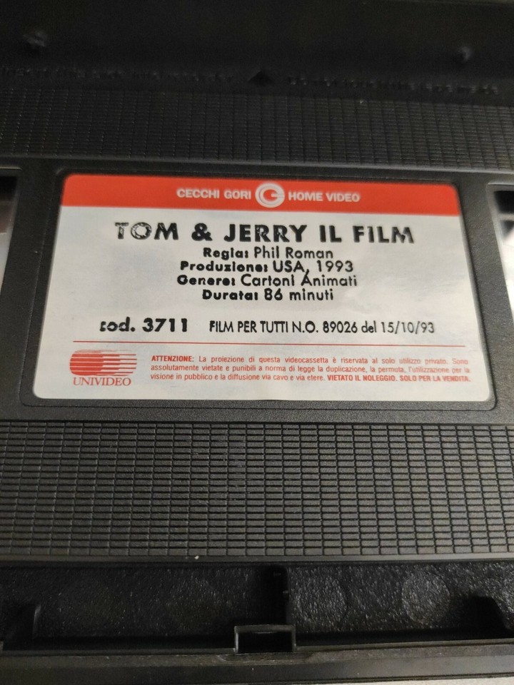 VHS Tape Tom & Jerry The Movie 1993 Animation Music By Henry Mancini | eBay