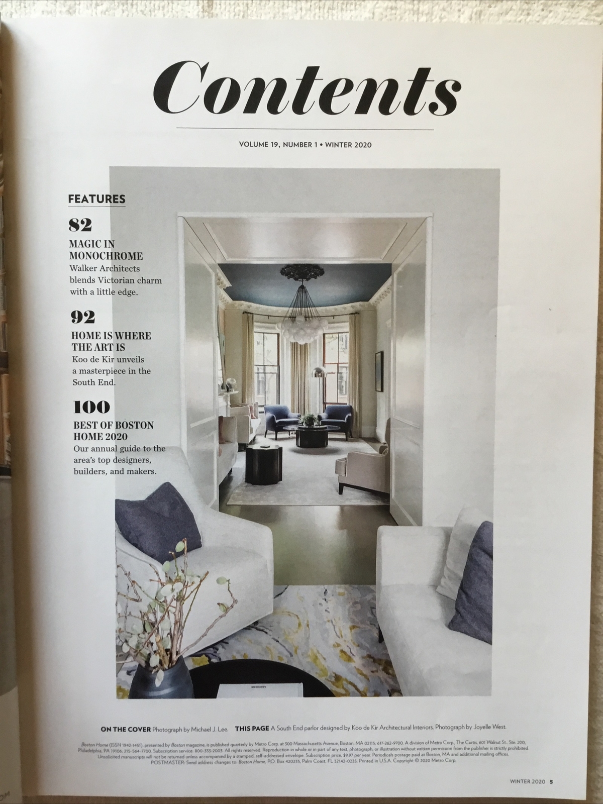 Boston Home Magazine Winter 2020 Best of Boston Home Design Renovations ...