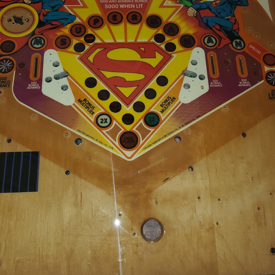 Superman Pinball Playfield | eBay