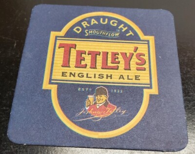 Tetley's English Ale Draught with Smoothflow drink coaster | eBay