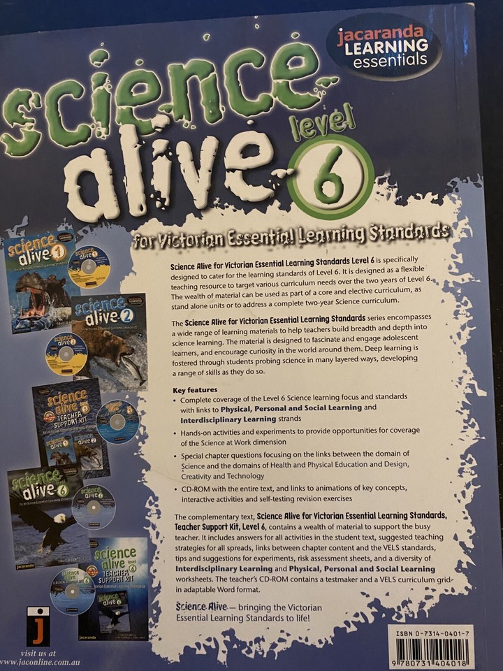 Science Alive Level 6 2008 Textbook Paperback with CD-ROM | eBay