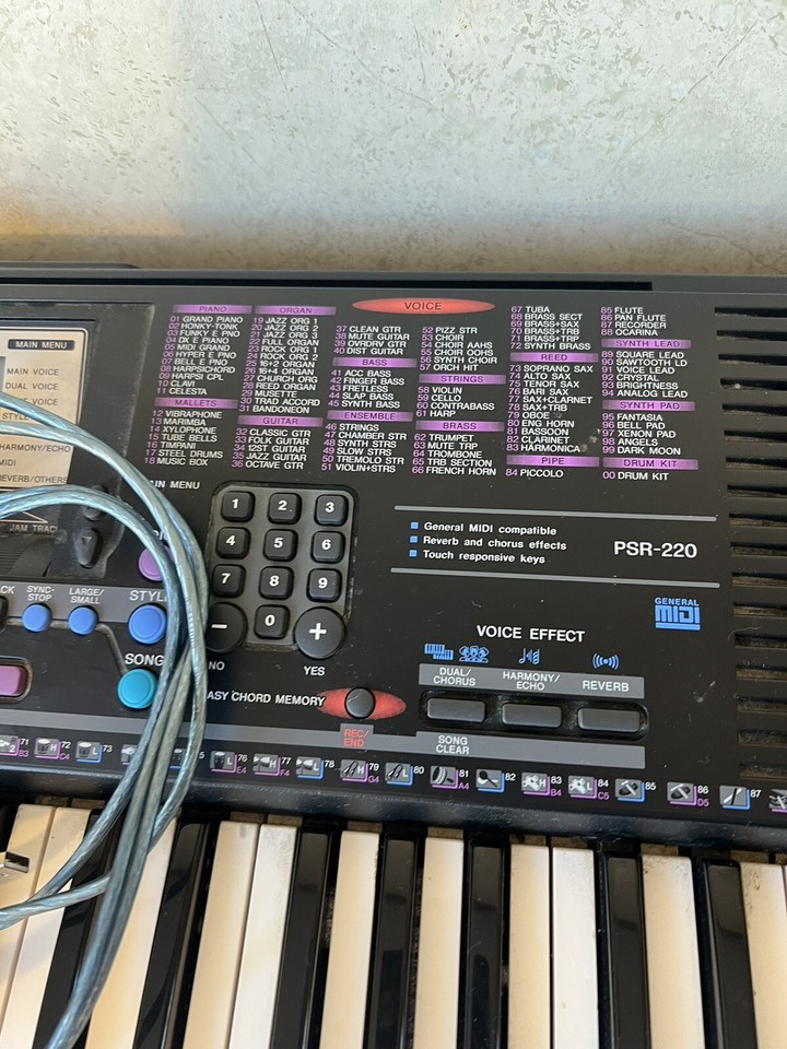 Yamaha Portatone PSR-220 Portable Keyboard WORKS | eBay