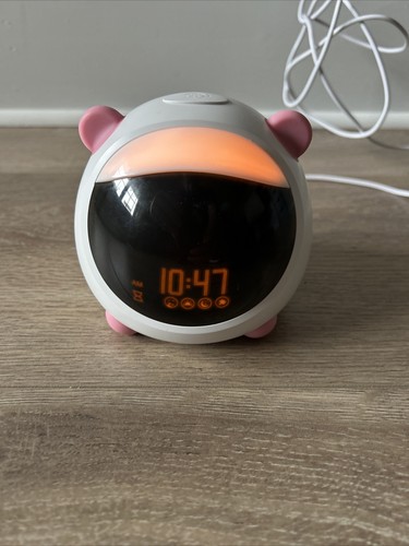 Kids Night Light Clock Sleep Timer Nap Time White Pink | eBay