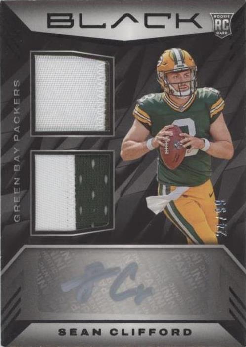 2023 Panini Black - Rookie Signature Materials Sean Clifford #RSM-10 / ...
