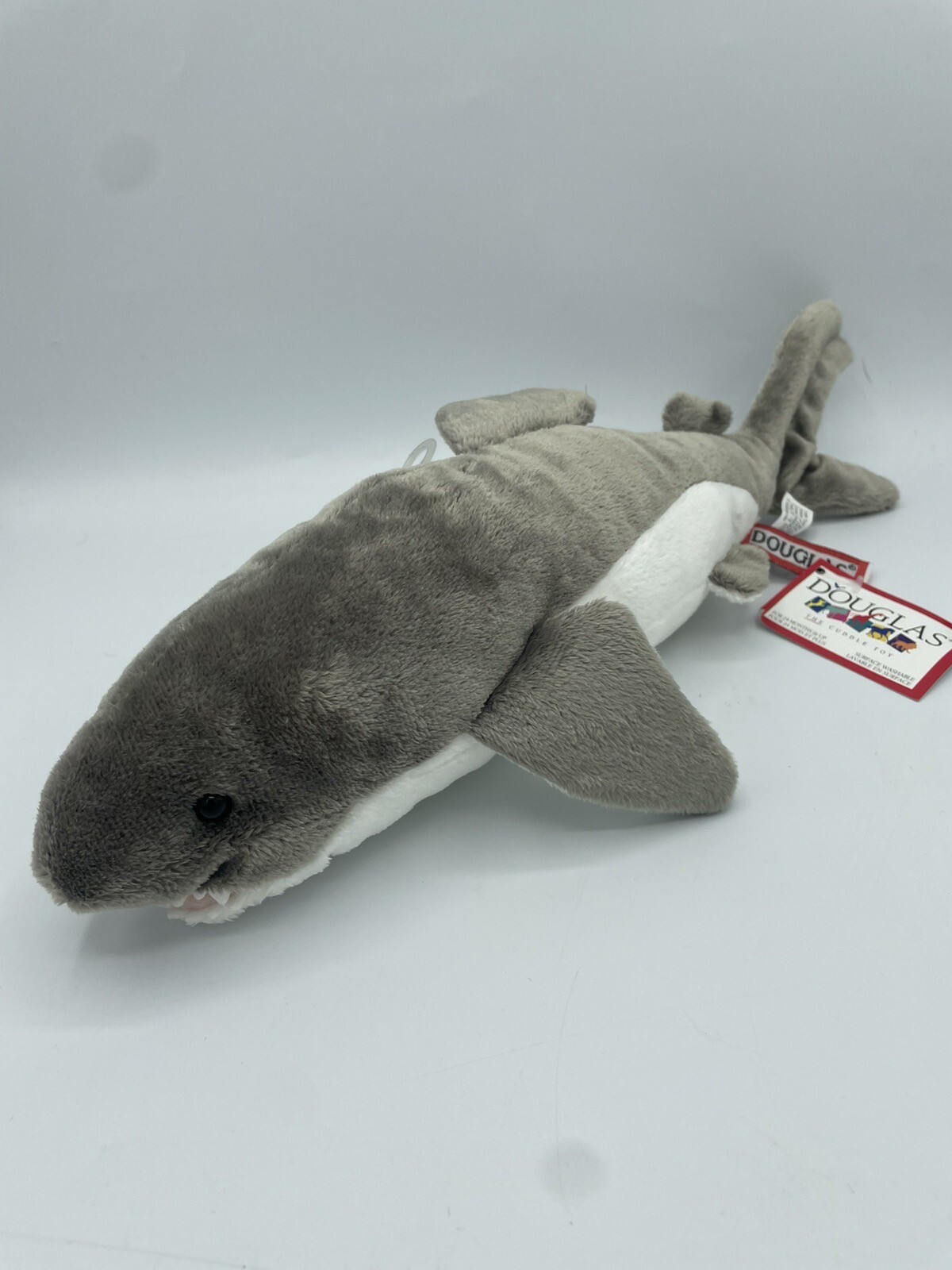 Douglas Gray Shark Plush Stuffed Animal 12" | eBay