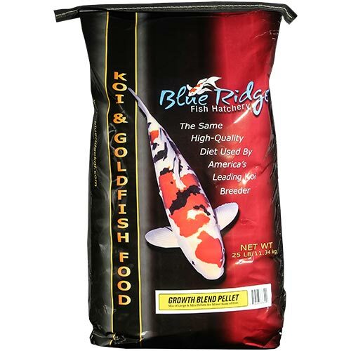 Blue Ridge Fish Food Pellets Koi and Goldfish Growth Formula Blend 25lb ...