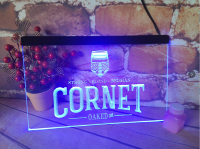 Cornet Belgian Beer Logo LED Neon Light Sign for bar club pub gift home ...