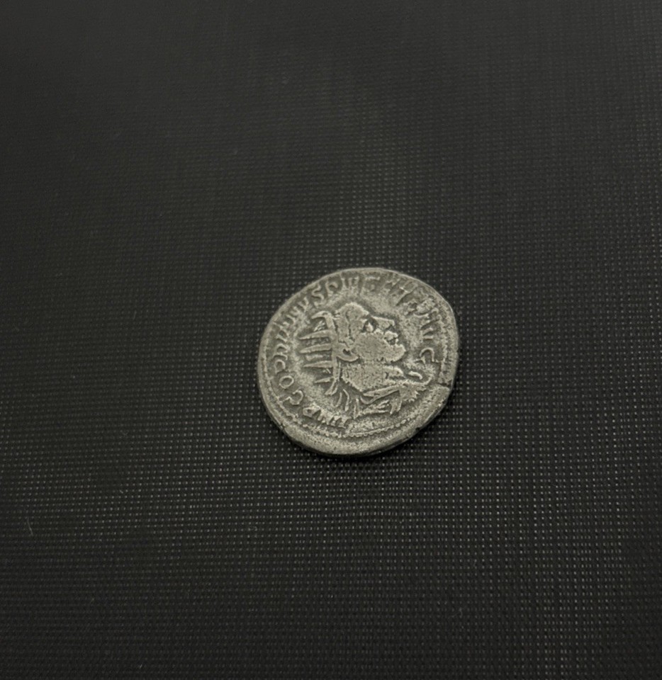 Antique Unusual Old Metal Warrior Coin Token Greek ? Roman ? Ancient ...