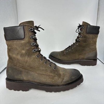 Thursday Boots-Explorer Mens Size 11.5 Dark Olive Suede Vibram Sole ...