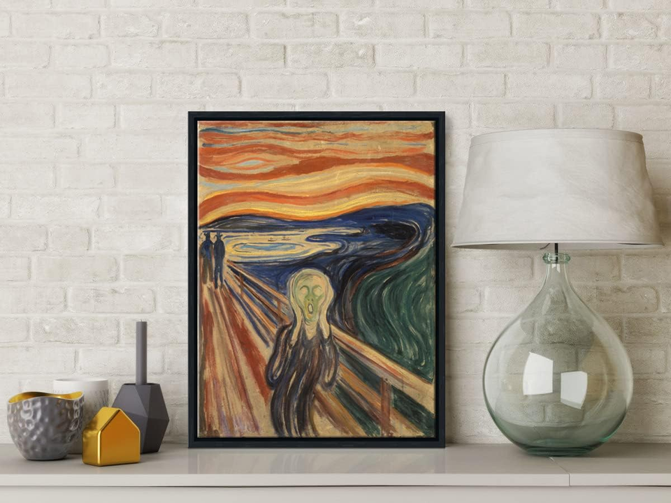 Framed Art the Scream by Edward Munch Famous Paintings Reproduction ...