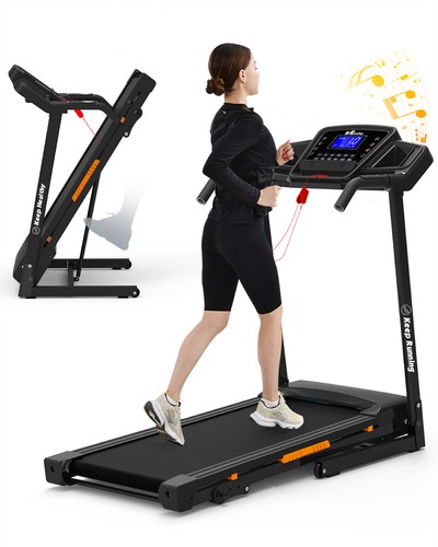 3.5 HP Folding Incline Treadmill Heavy Duty Electric Motorized Running ...