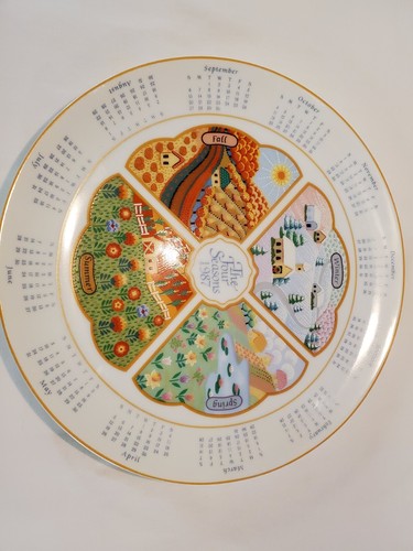 The Four Seasons Vgt Collectible Plate Avon 1987 Calendar Porcelain ...