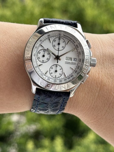 Chronograph Day Date Official Watch Automatic Eta 7750 Mens 41mm Swiss ...