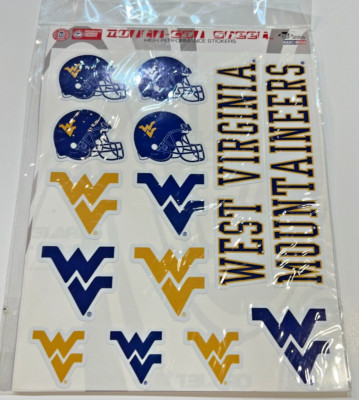 West Virginia University WVU Mountaineers Multi-Sheet of Stickers NEW ...