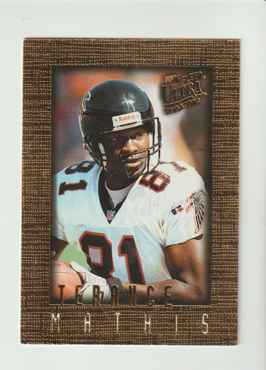 1996 Fleer Ultra Sensations Gold #5 Terance Mathis card, Atlanta ...