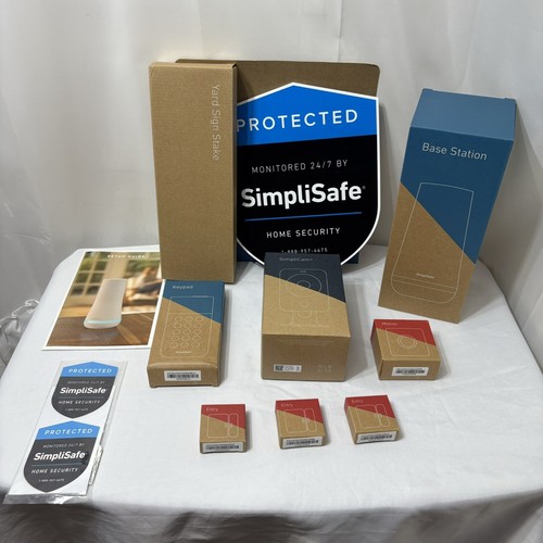 8 Piece SimpliSafe Security System Camera Sensors Keypad Motion Yard ...