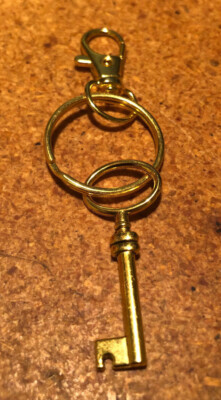 Keychain Skeleton Key Collectable metal Keyring Friendship, lock pad | eBay