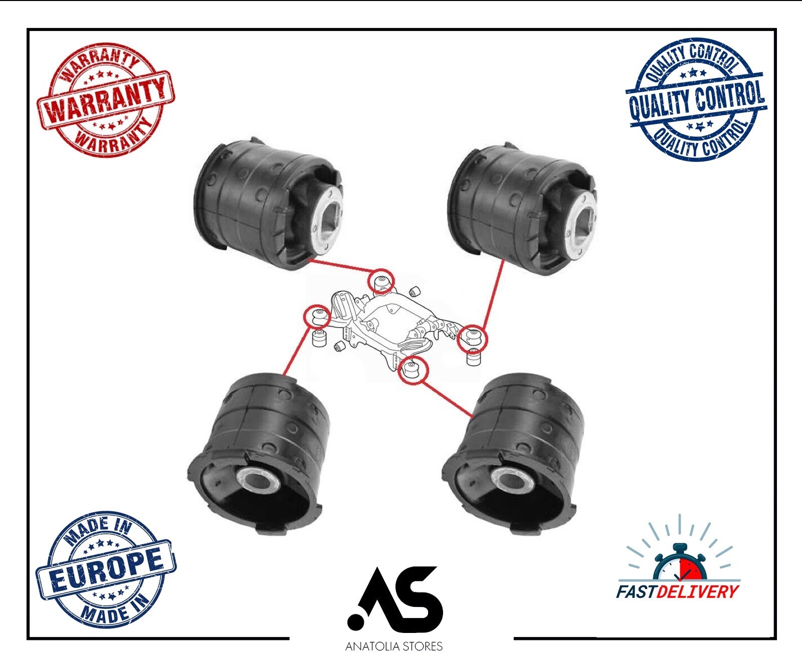 Subframe Bushes For Land Rover Range rover MK III L322 2002-2012 ...