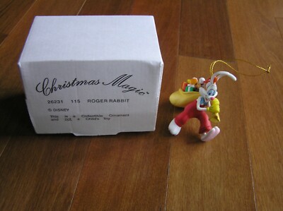 Disney Grolier Roger Rabbit Christmas Magic Holiday Ornament w/ Box ...