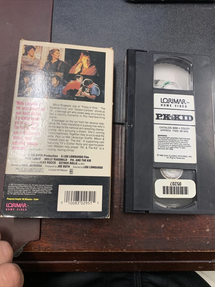 P.K. And The Kid VHS Vintage Blockbuster Rental Sticker Cassette Tape ...