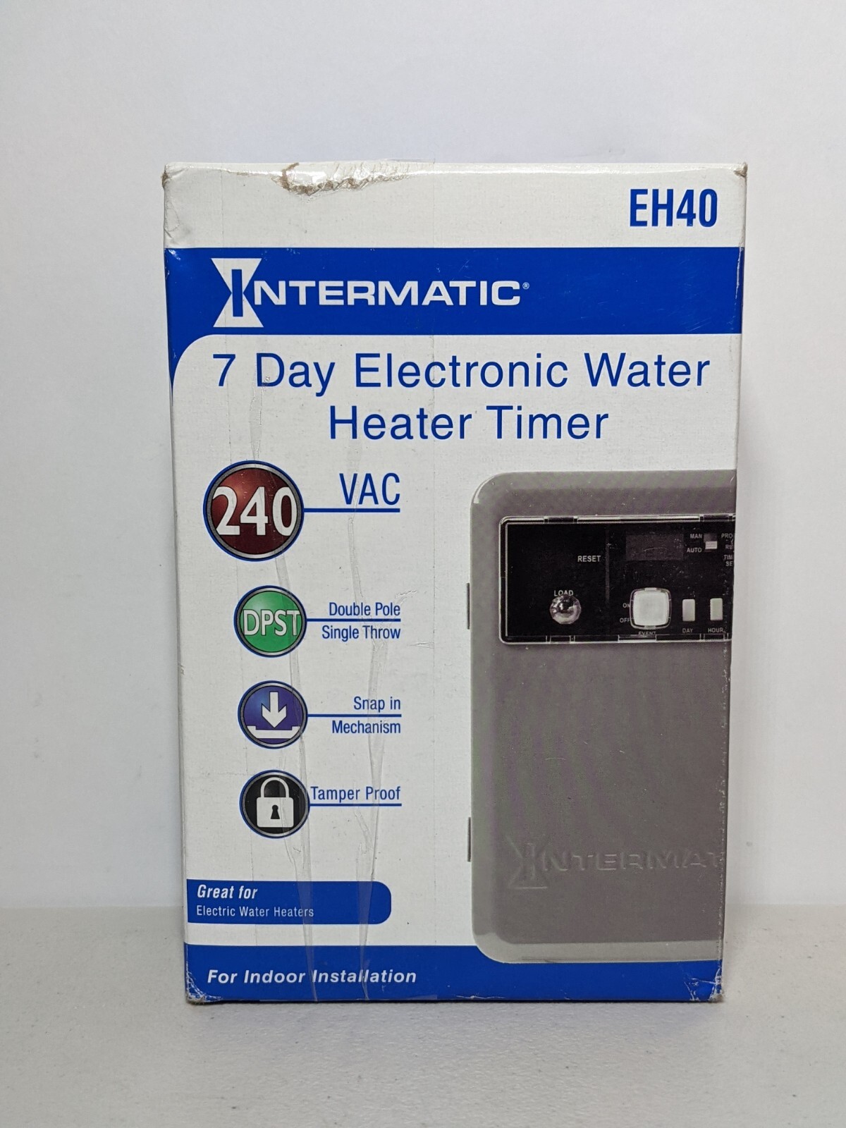 INTERMATIC EH40 Electronic 7 DAY Water Heater Timer 30AMP 240VAC 60HZ ...